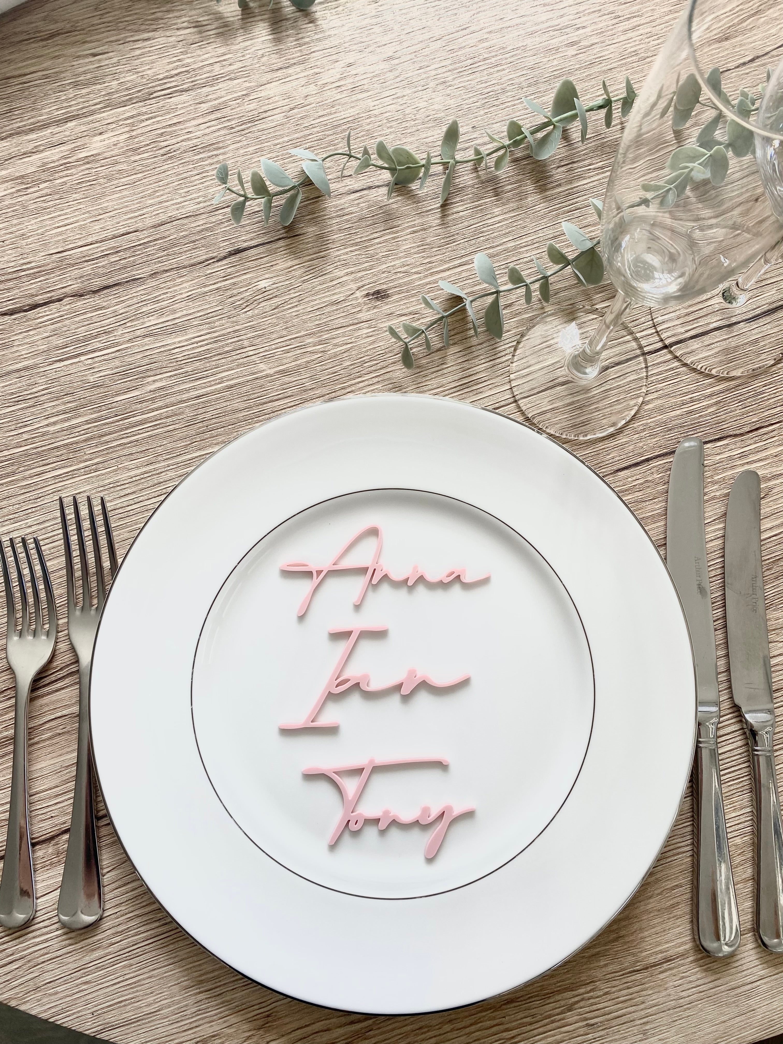 Acrylic Name Place Settings – harilie